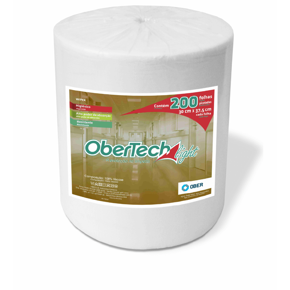 OBER Shop - Pano Multiuso Wiper Obertech - 30cm X 75m - 50g/m² - 200 ...